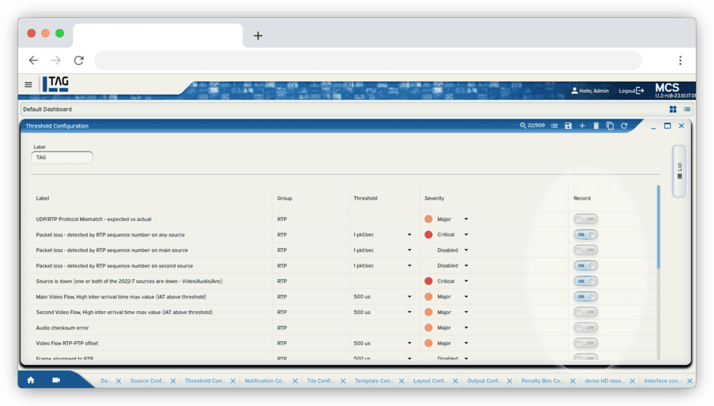 Monitoring - TAG Video Systems